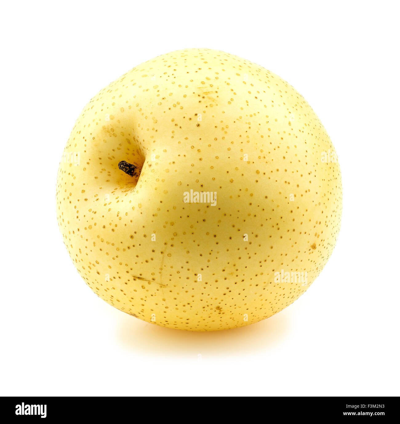 Oriental snow pear isolated on white Stock Photo - Alamy