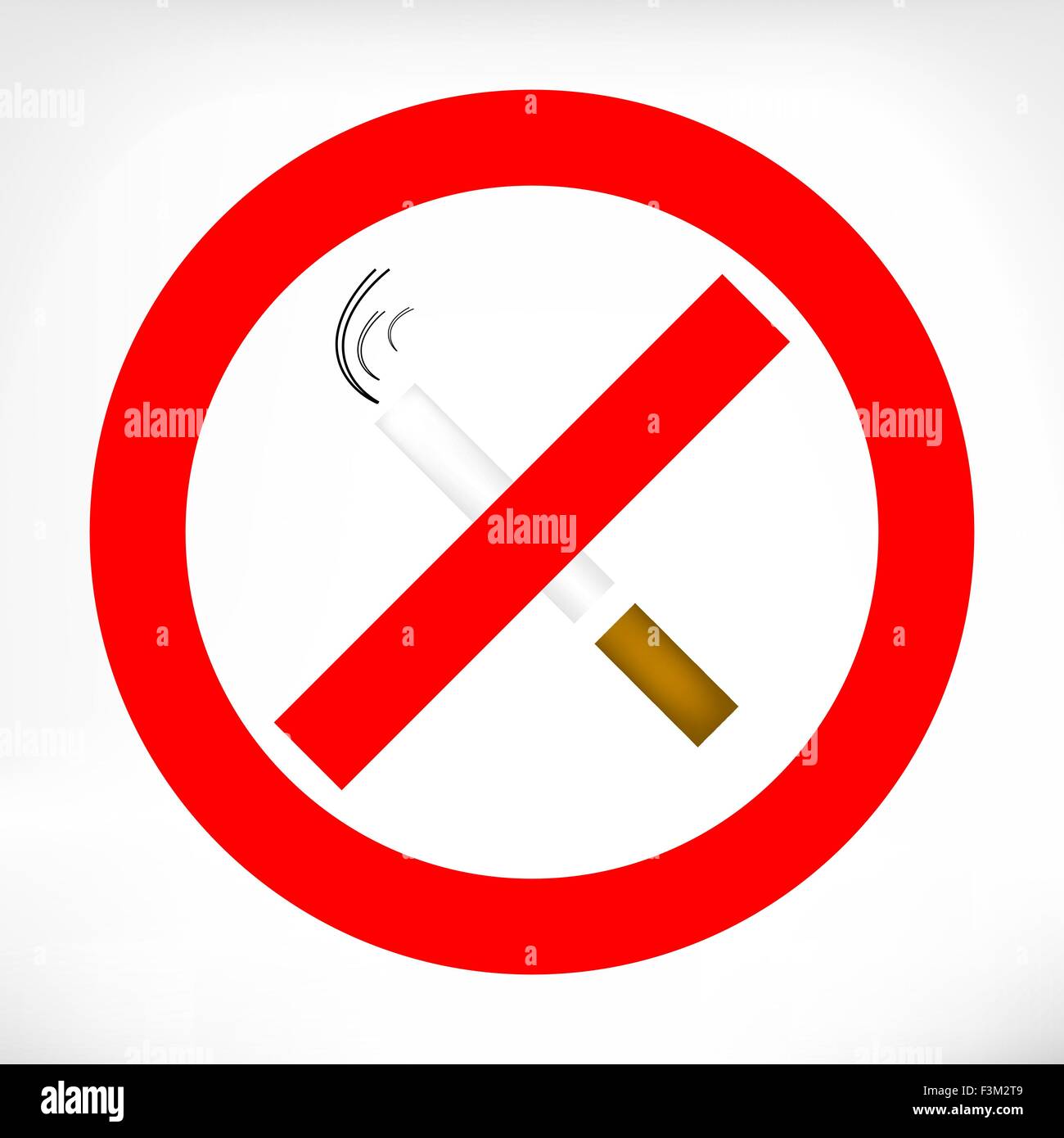 No smoking sign, red ring, sigarette cigarette crossed inside Stock ...