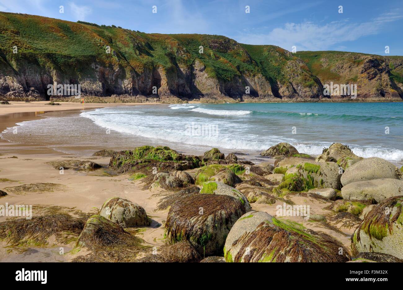 Plemont Bay, Jersey, British Isles Stock Photo - Alamy