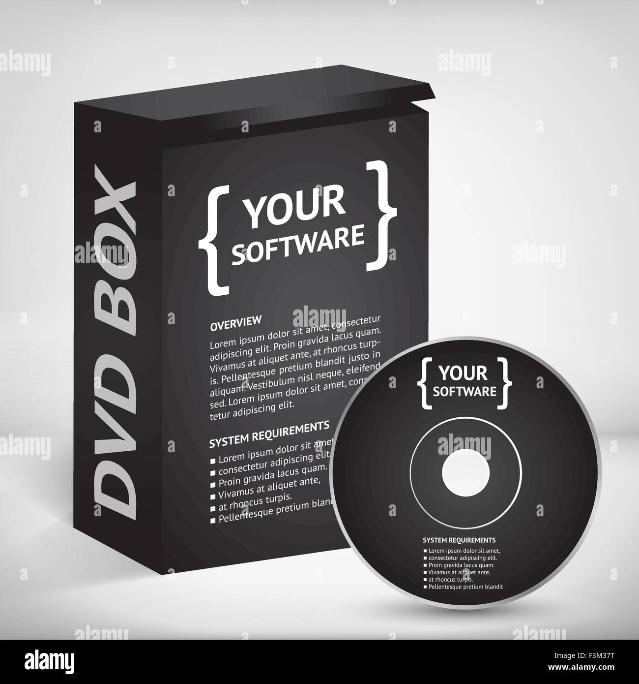 Cool Realistic Case for DVD Or CD Disk with DVD Or CD Disk. Text ...