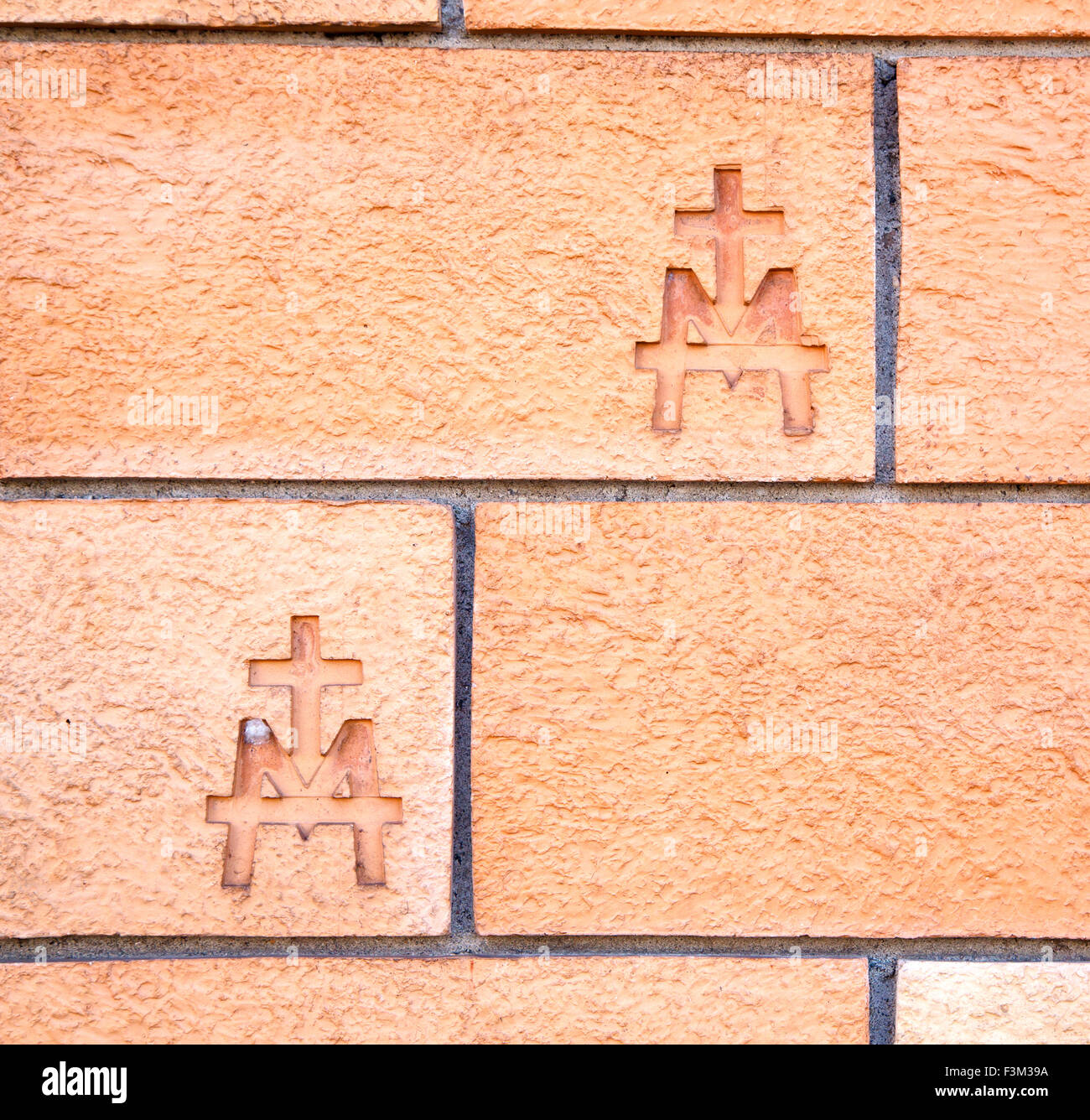 italy old church wall brick in the centre of vergiate varese Stock ...