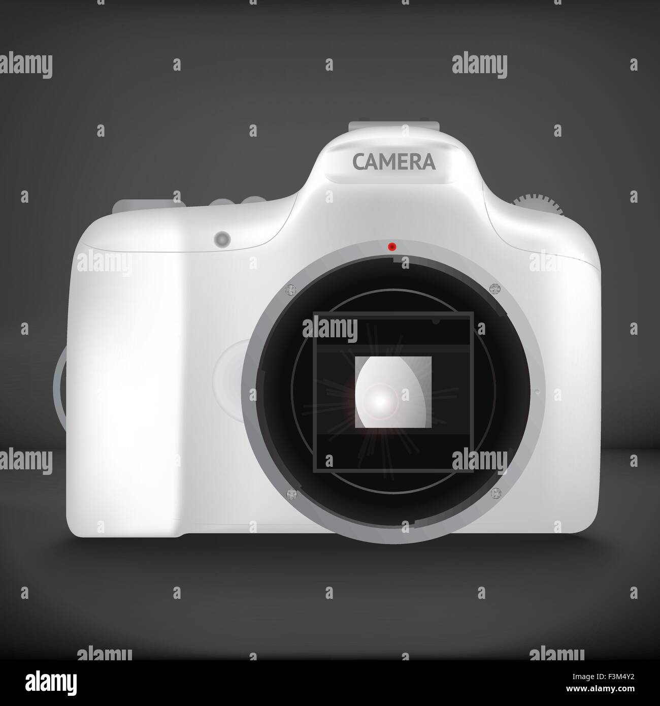 Black vector illustration of camera without lens Stock Vector Image ...