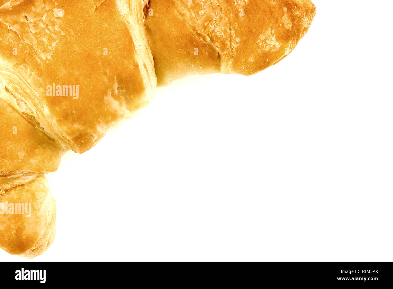 Background texture of freshly baked croissant with copyspace Stock ...