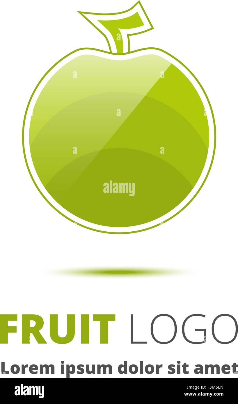 Apple. Abstract image as a logo, an apple Stock Vector Image & Art - Alamy