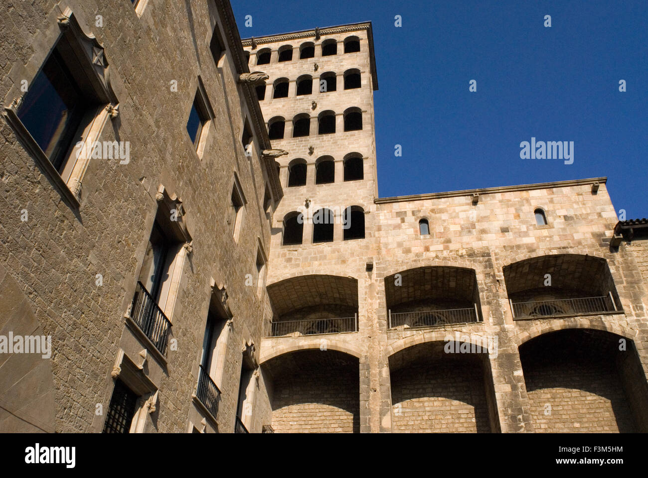 Palau Reial Major (Grand Royal Palace) in Placa del rei (King's Square ...