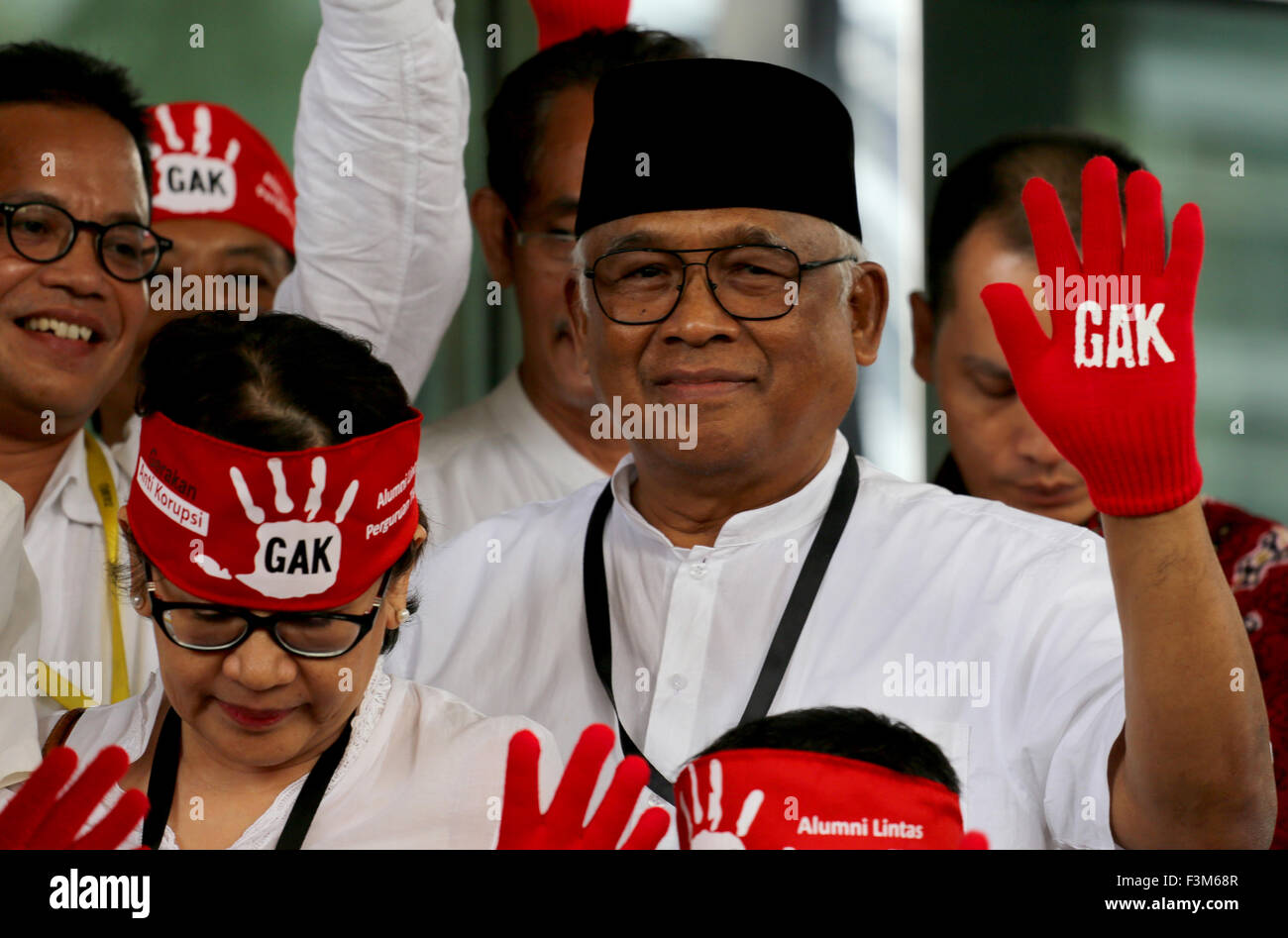 Jakarta, Indonesia. 09th Oct, 2015. Anti-corruption Movement members ...