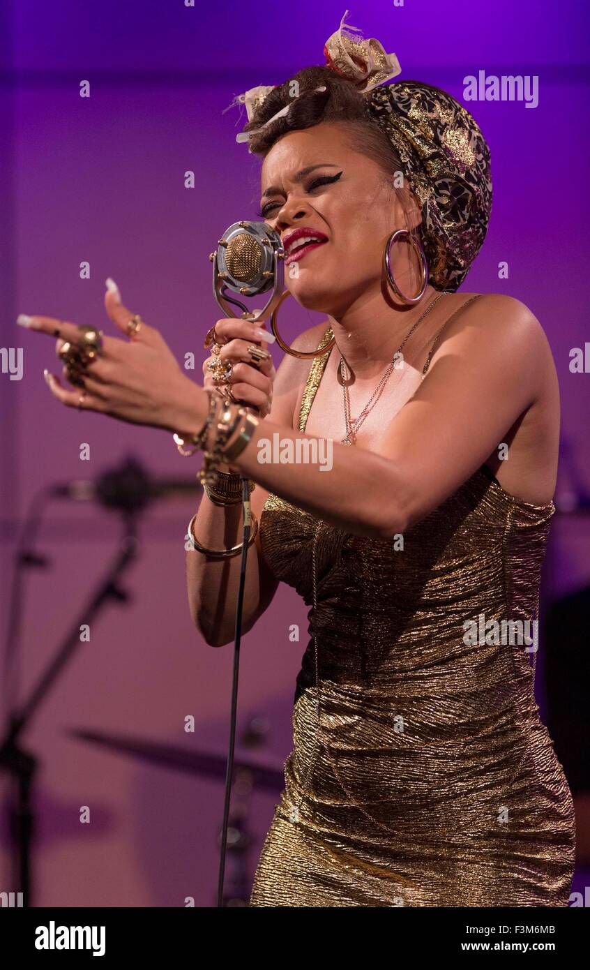 Los Angeles, California, USA. 08th Oct, 2015. ANDRA DAY discusses her ...