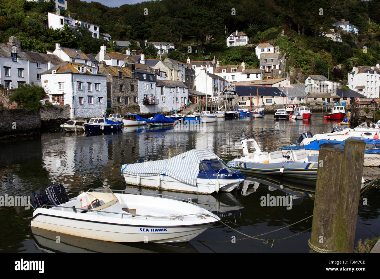 Polperro Town, Cornwall, England, United Kingdom Stock Photo - Alamy