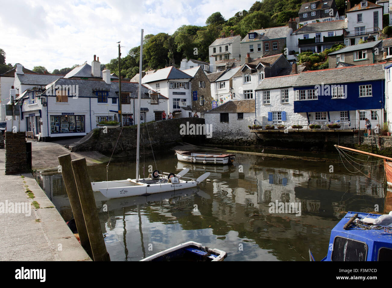 Polperro Town, Cornwall, England, United Kingdom Stock Photo - Alamy