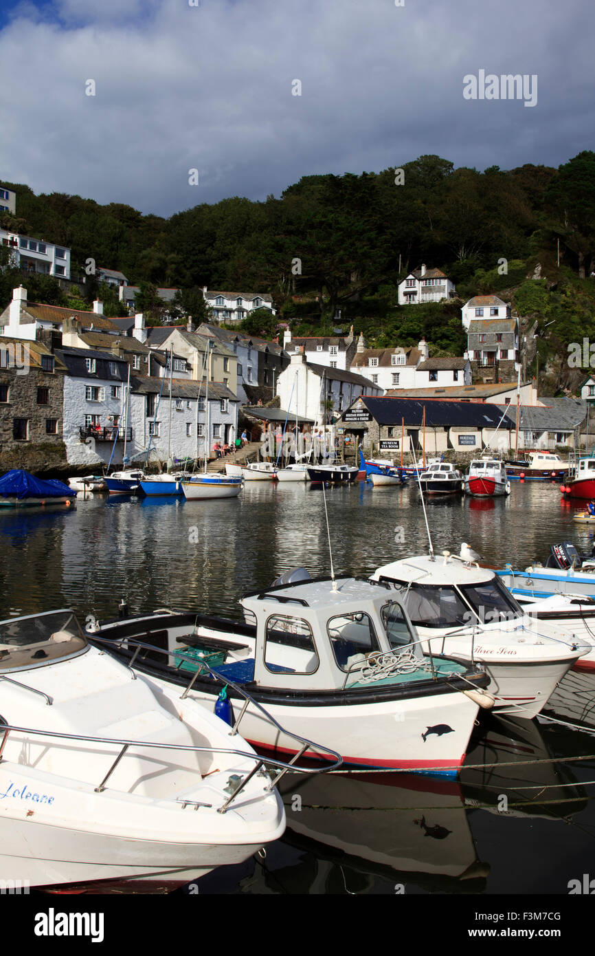 Polperro Town, Cornwall, England, United Kingdom Stock Photo - Alamy