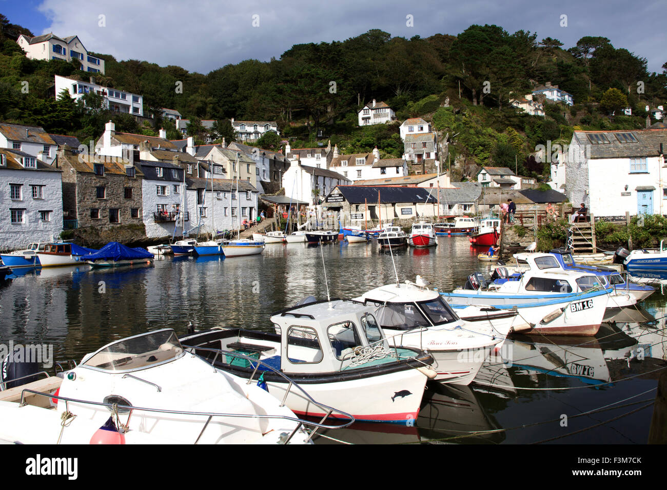 Polperro Town, Cornwall, England, United Kingdom Stock Photo - Alamy