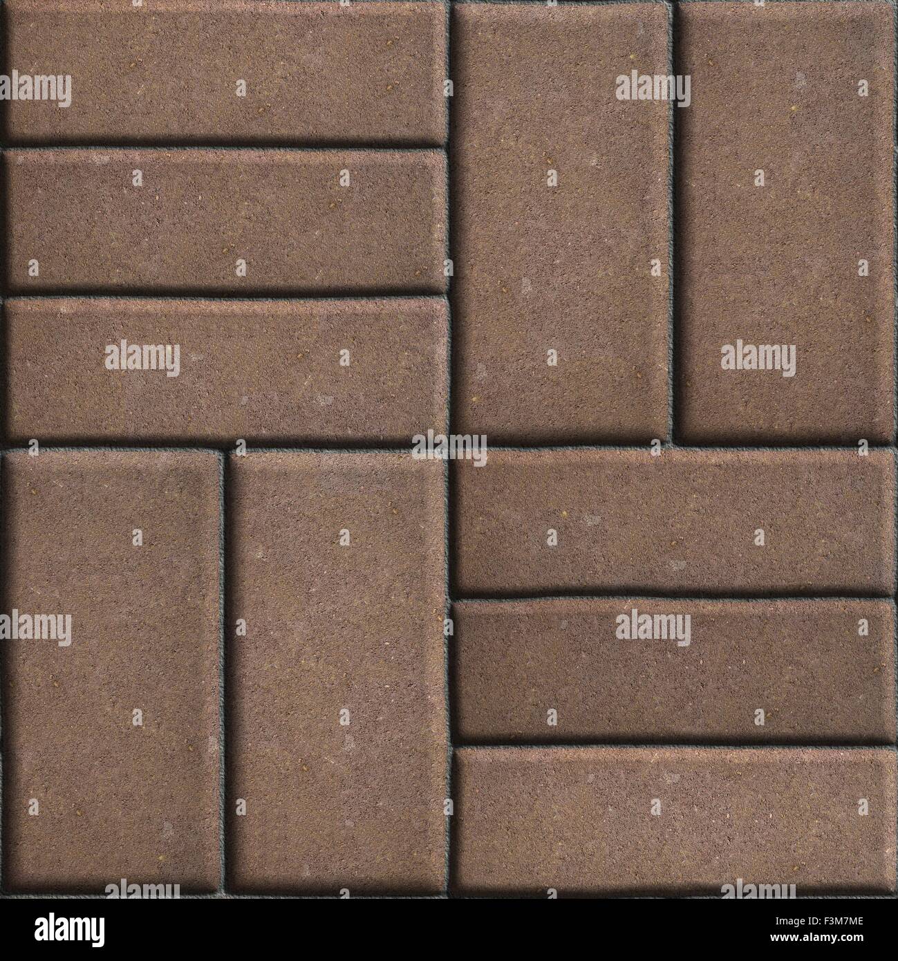 Brown Pave Slabs Rectangles Arranged Perpendicular to Each other Two or ...
