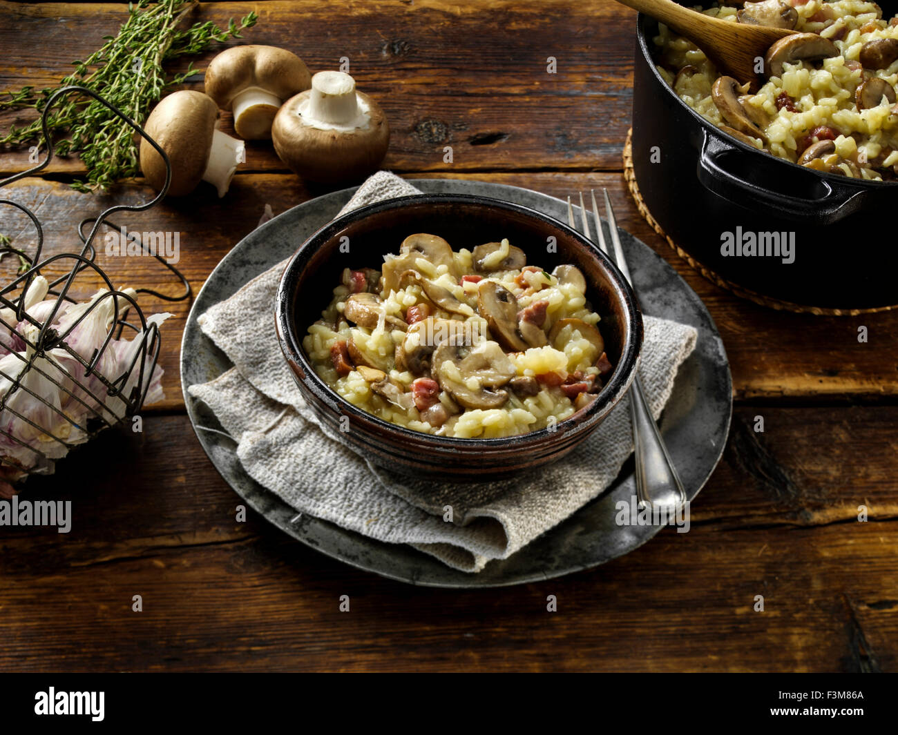 Mushroom risotto hi-res stock photography and images - Alamy
