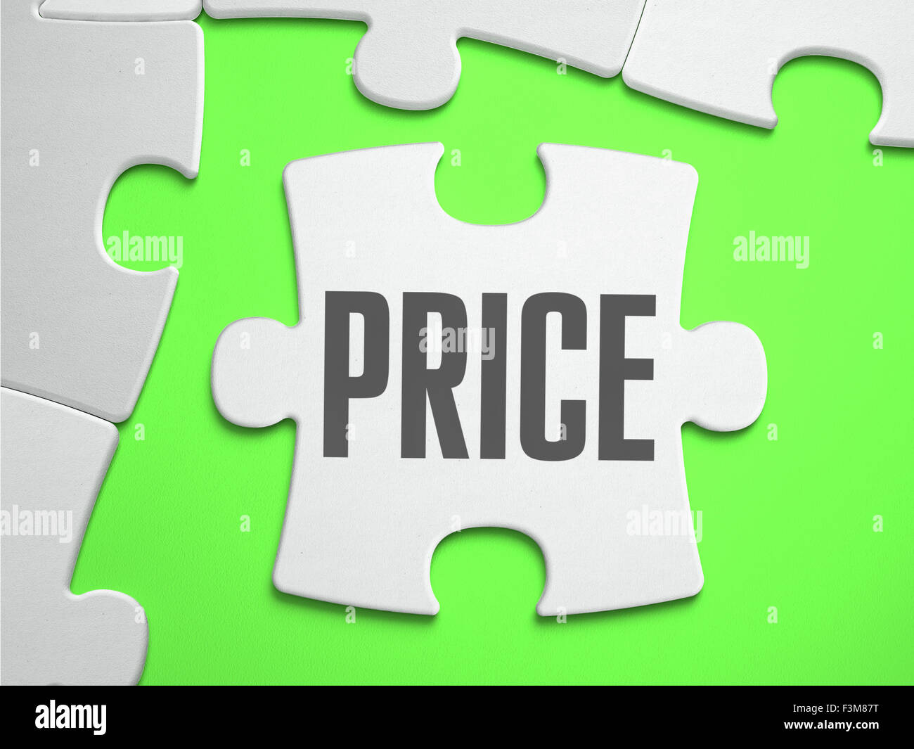 PRICE - Jigsaw Puzzle with Missing Pieces Stock Photo - Alamy