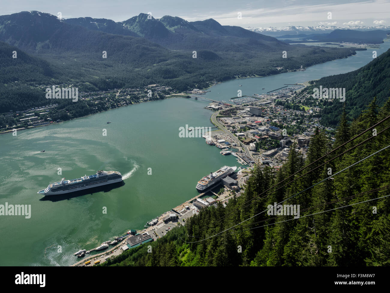 Cruise,Alaska,Gastineau Channel,Douglas Island Stock Photo - Alamy