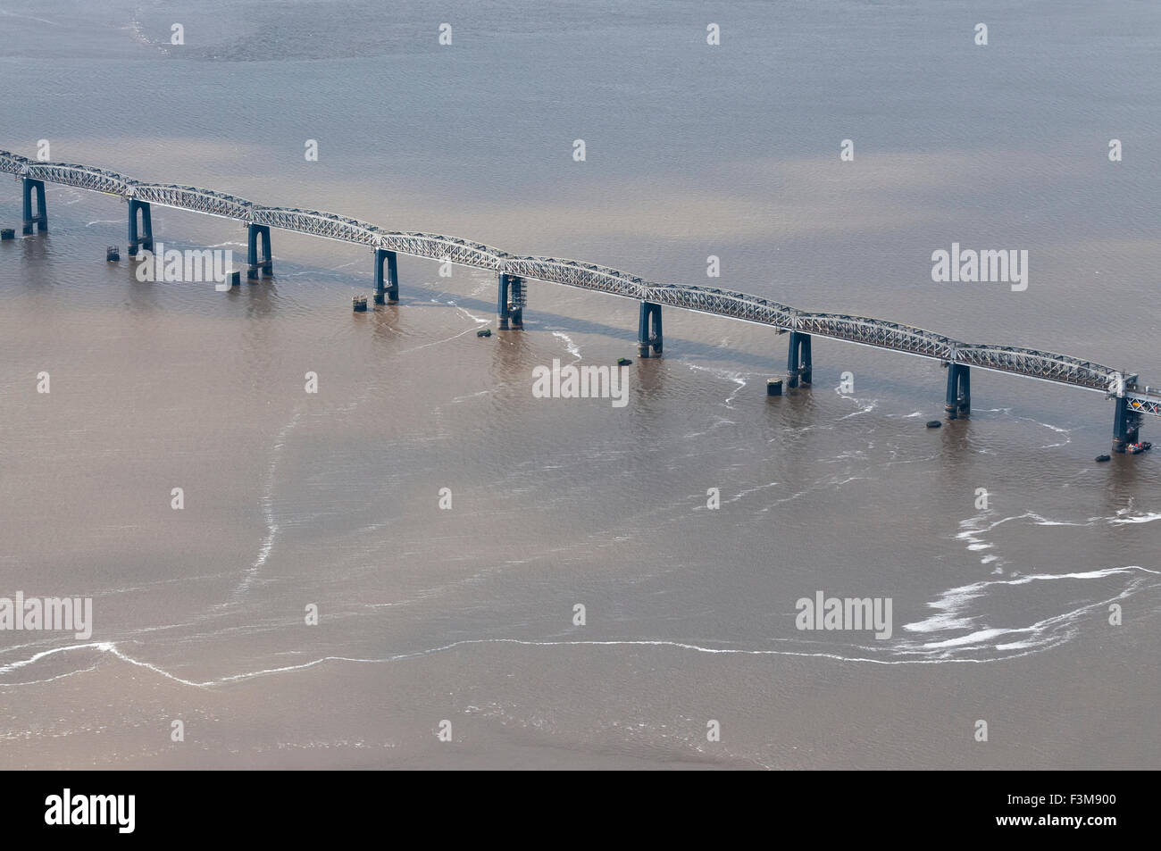 Aerial Image of Tay Rail bridge Stock Photo - Alamy