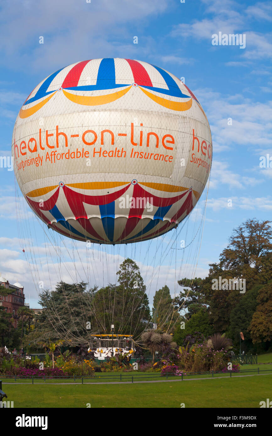 Bournemouth Eye tethered balloon at Bournemouth pleasure lower gardens ...