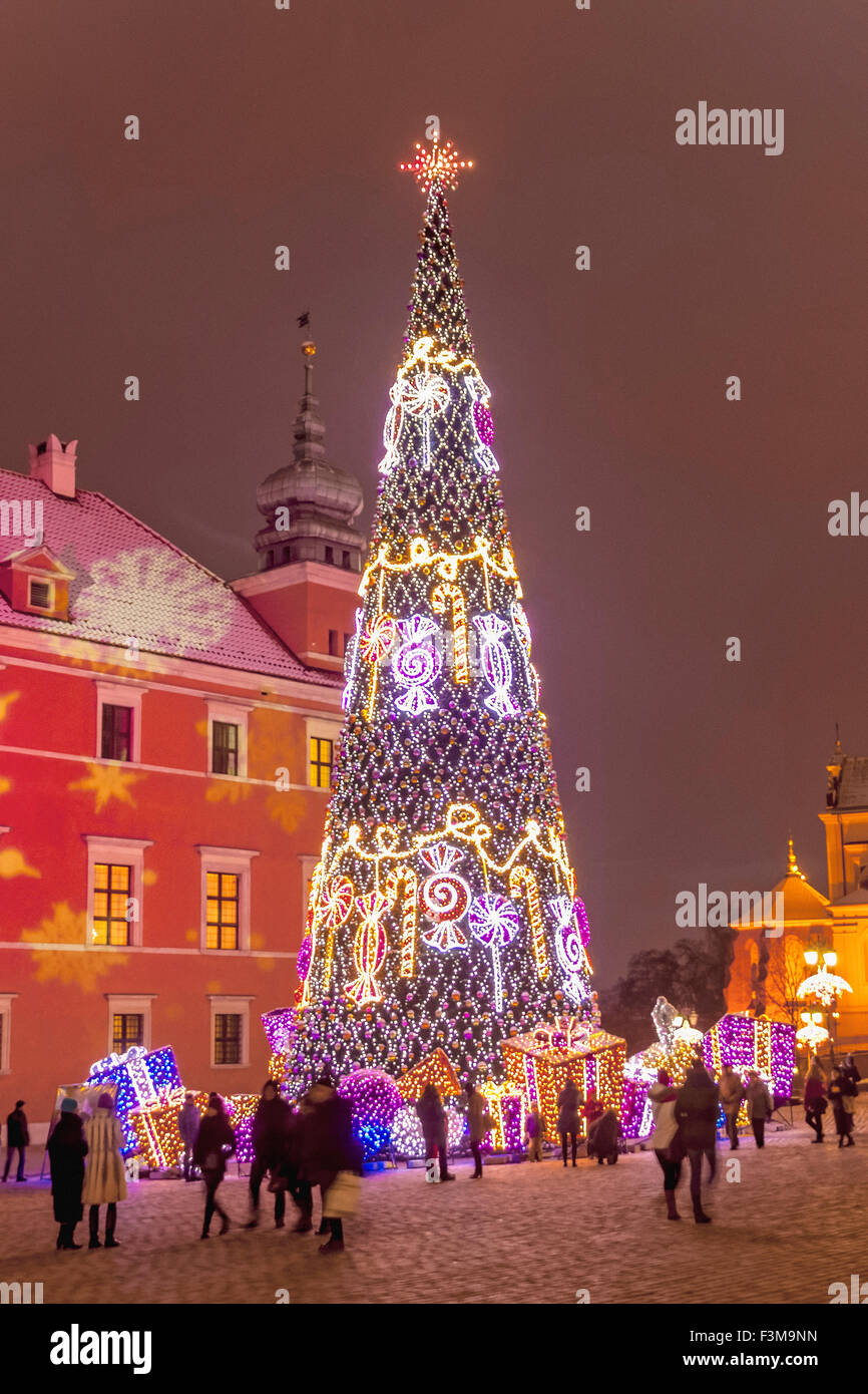 Warsaw poland christmas tree hi-res stock photography and images - Alamy