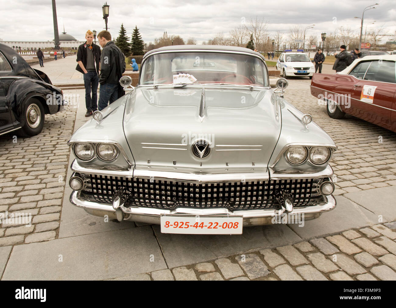 MOSCOW – APRIL 21: retro car cadillac on rally of classical cars on ...