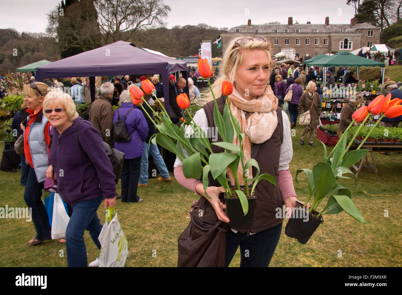 Cornwall Garden Society Spring Garden Show at Boconnoc,showing ...