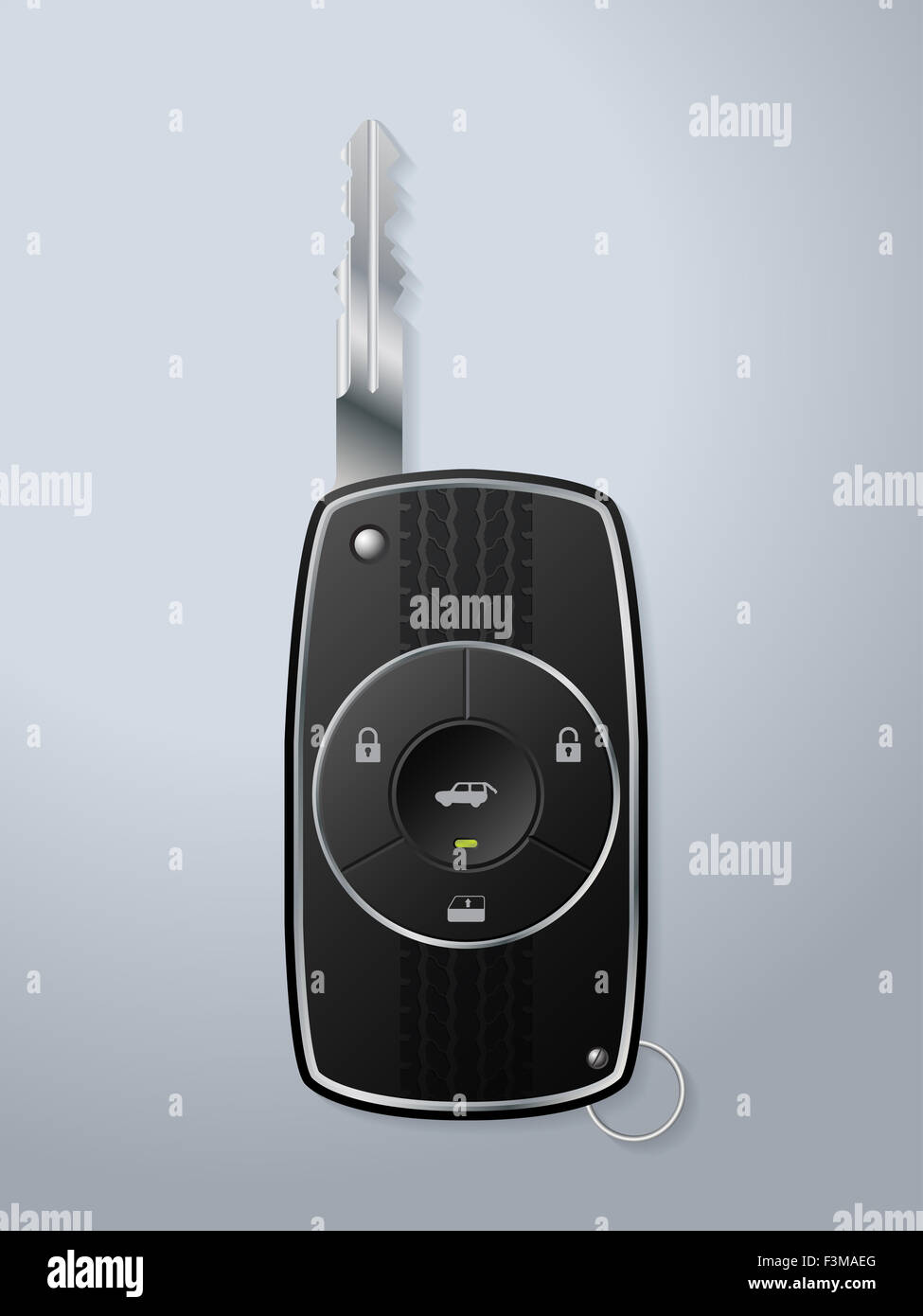 Car key with remote lock unlock windop up and trunk open functions ...