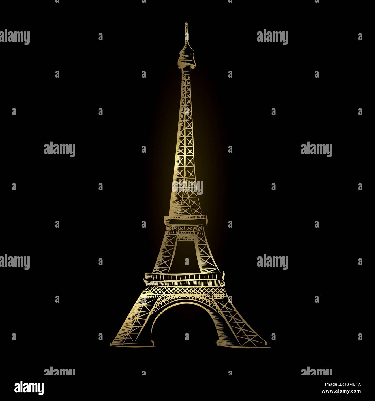 Eiffel tower logo hi-res stock photography and images - Alamy