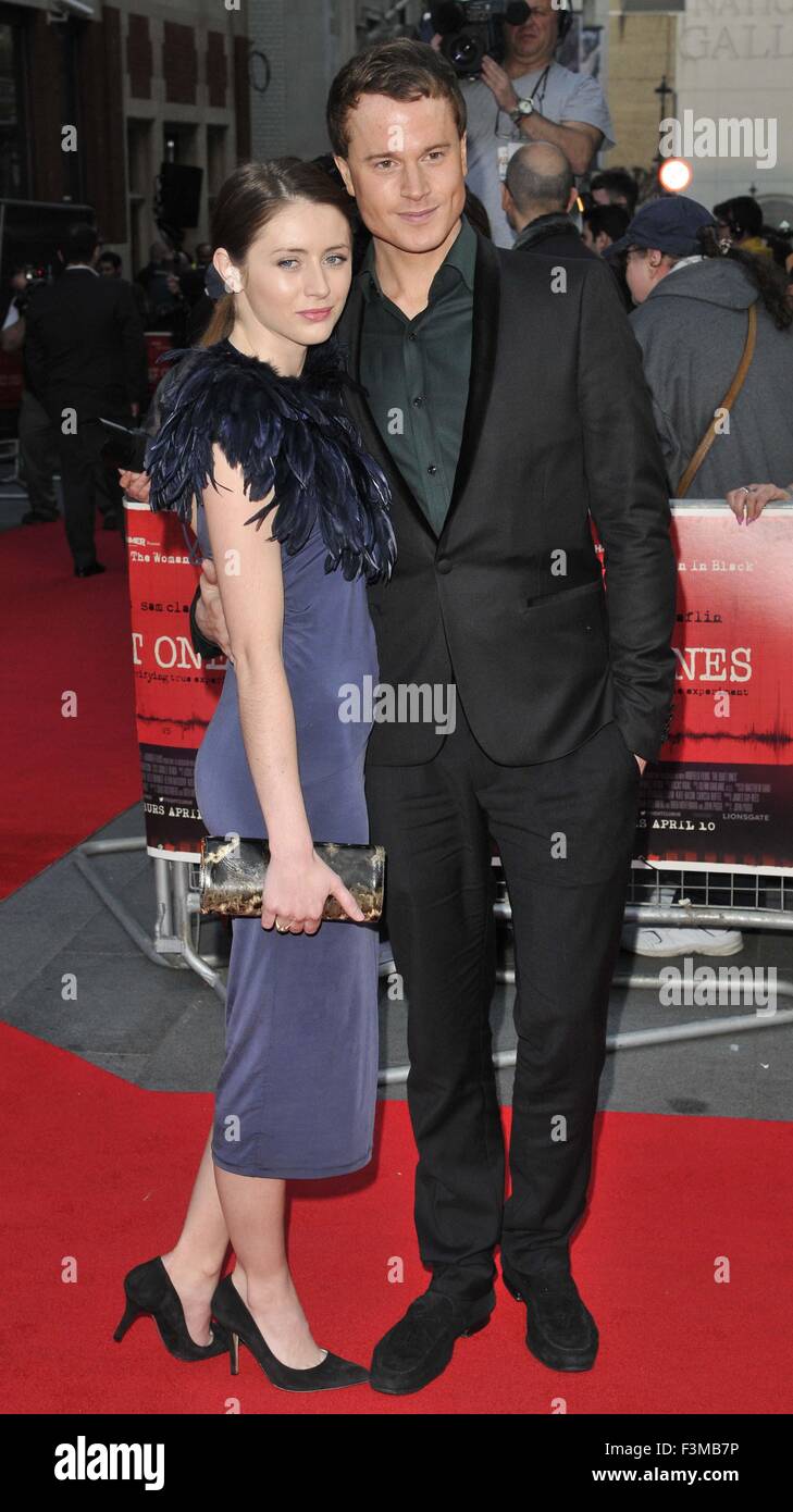 London. UK. Laurie Calvert and guest at the world premiere of The Quiet ...