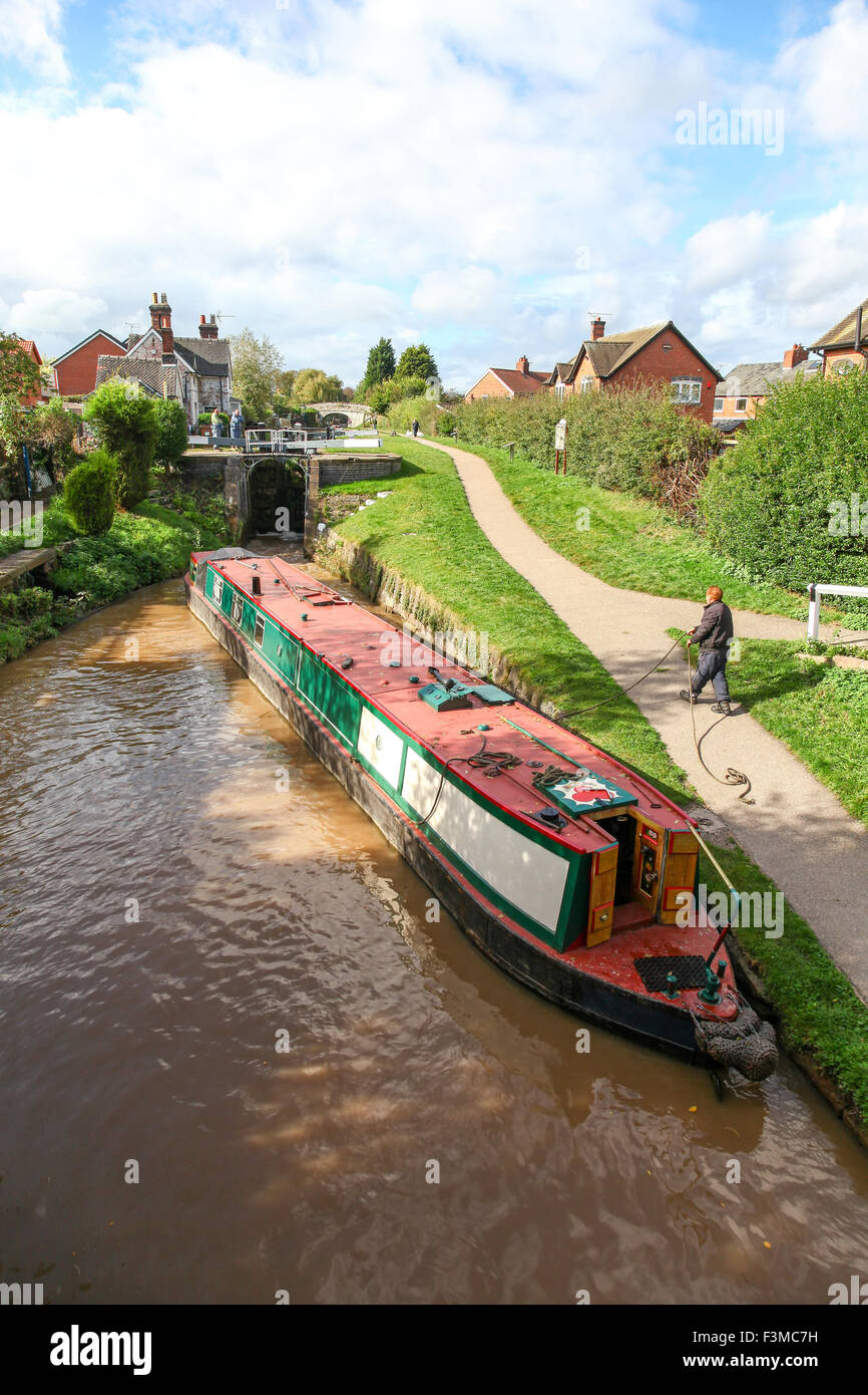 Wardle Lock on the Wardle branch of the Shropshire Union Canal ...