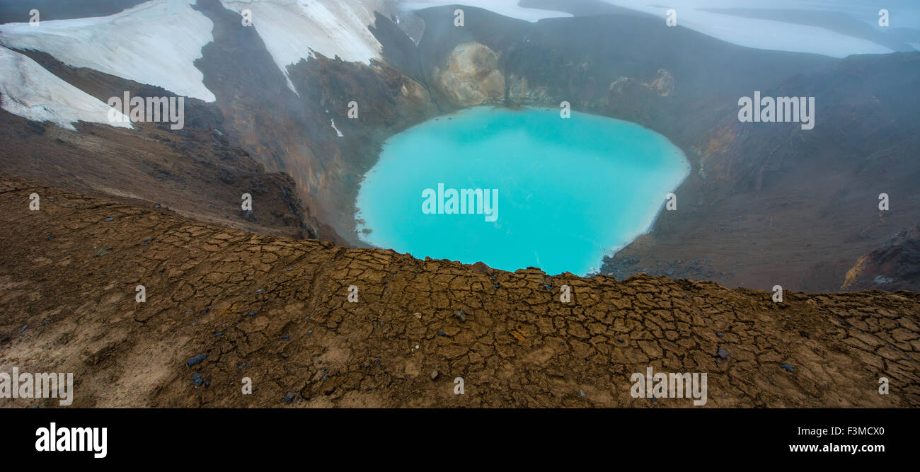 Askja lake, Iceland Stock Photo - Alamy