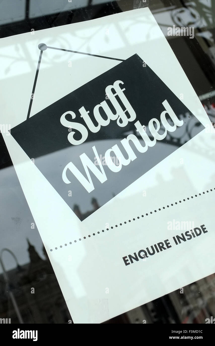 Vacancies job notice board hi-res stock photography and images - Alamy