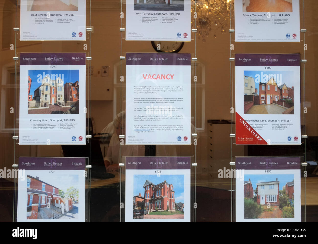 Property for Sale A man looking into a estate agent shop window to view ...