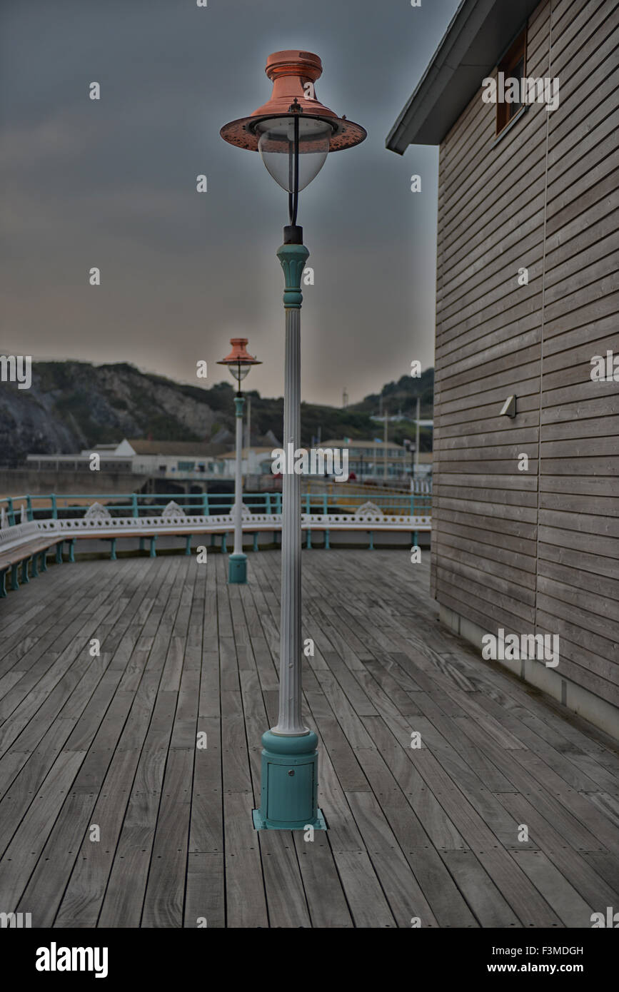Pier with lights hi-res stock photography and images - Alamy