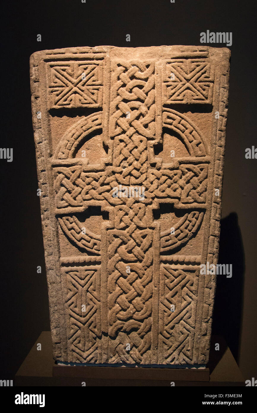 Christian cross-slab from Invergowrie, Scotland. Press preview of the ...