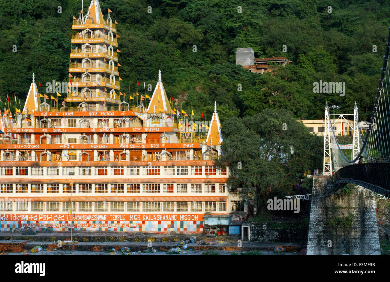 India - Uttaranchal - Rishikesh - the Hindu Sri Trayambakeswar Temple ...