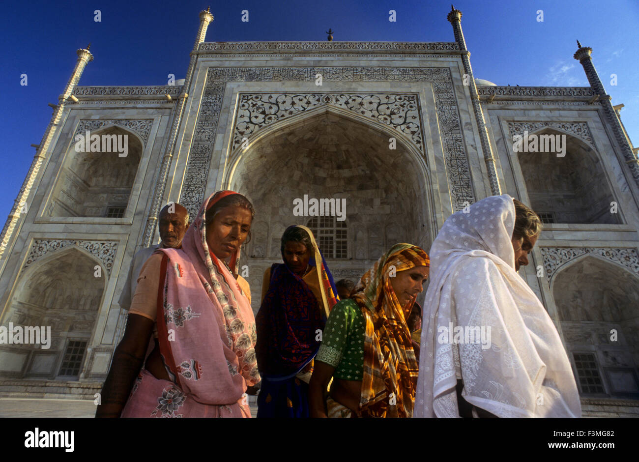 Taj mahal is the finest example of mughal architecture hi-res stock ...