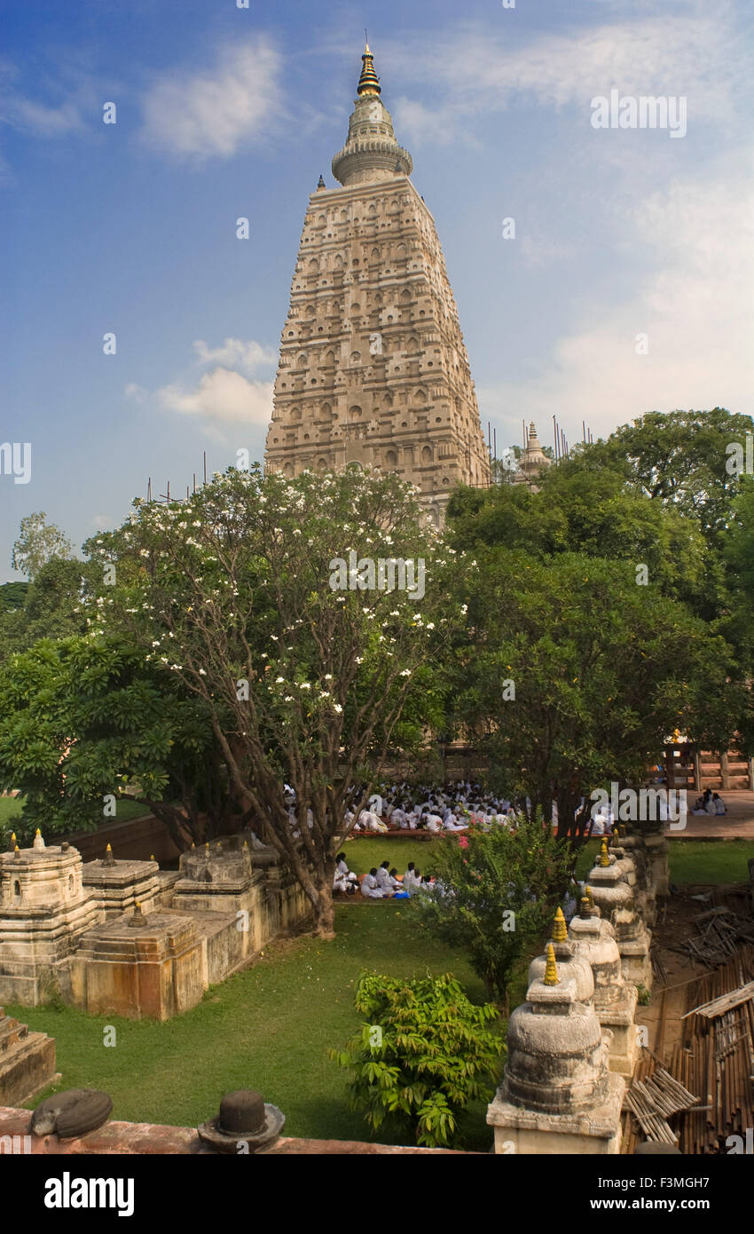 Bodhgaya, Bihar, India. Mahabodhi Temple In Bodhgaya. The Mahabodhi ...