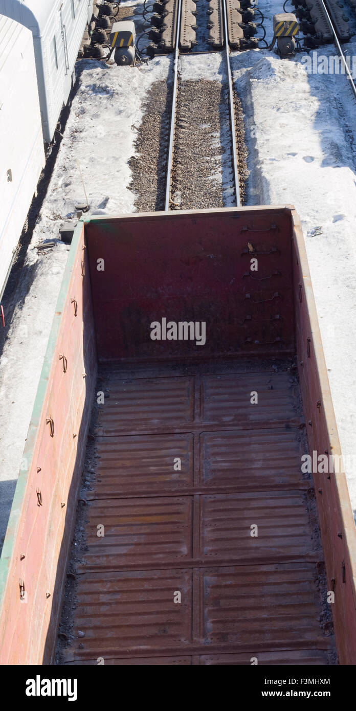 T he empty railway car close up Stock Photo - Alamy