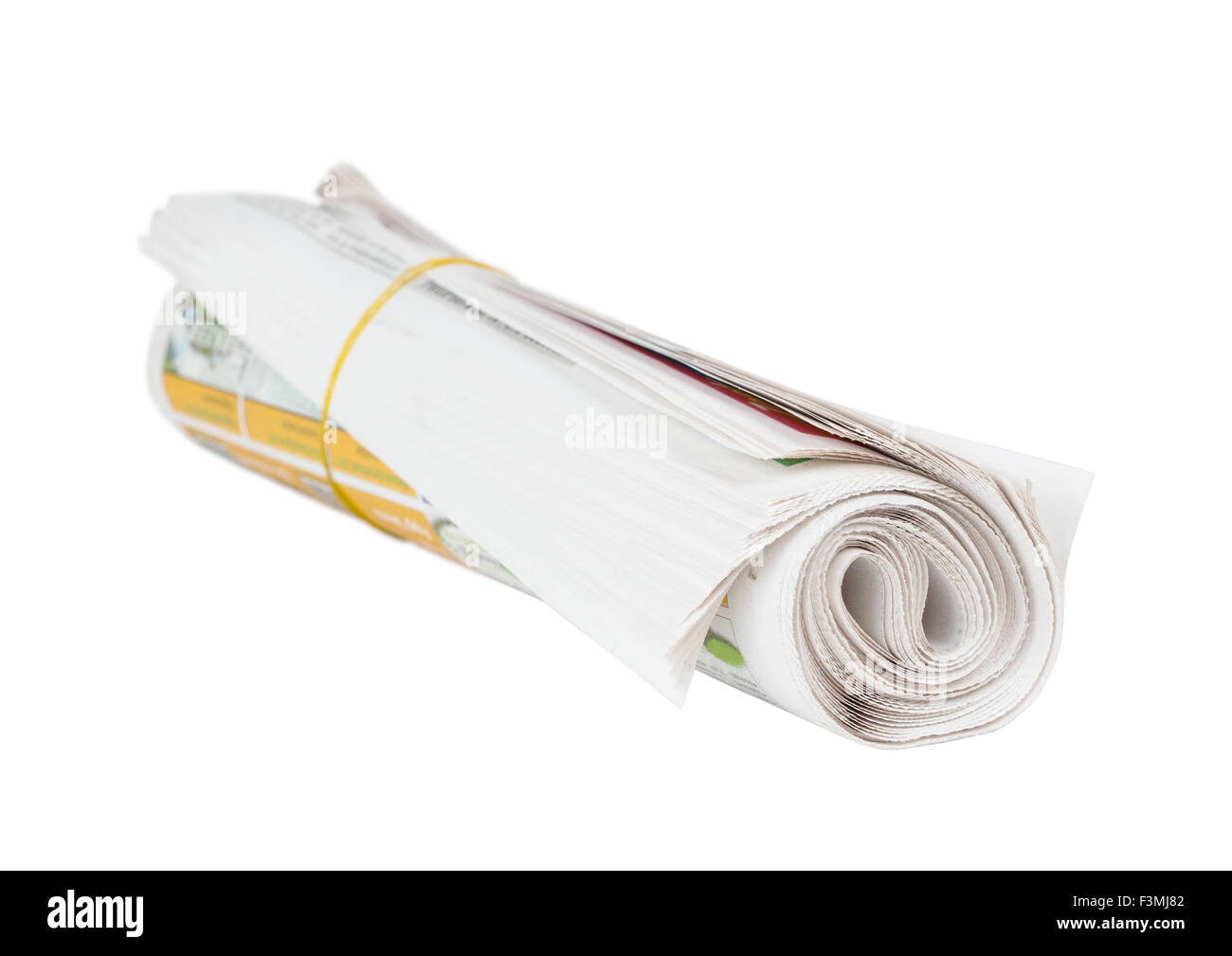 Roll of newspapers Stock Photo - Alamy