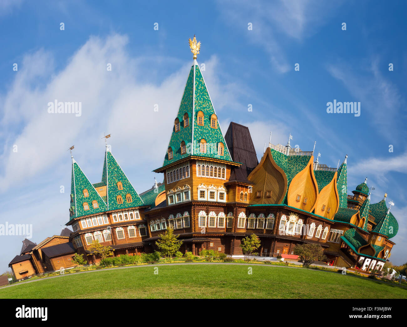 A wooden residence of Russian Tsars in Kolomenskoye, Moscow, Russia ...
