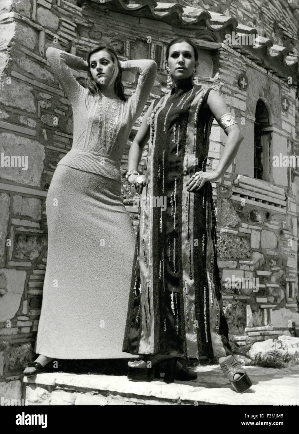 1971 - Model wears high end fashion London. © Keystone Pictures USA ...