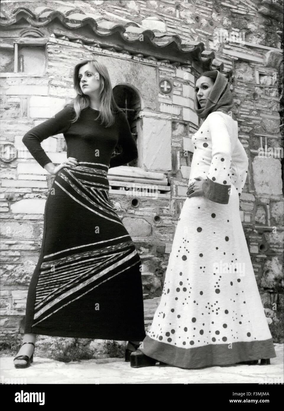 1971 - Model wears high end fashion London. © Keystone Pictures USA ...