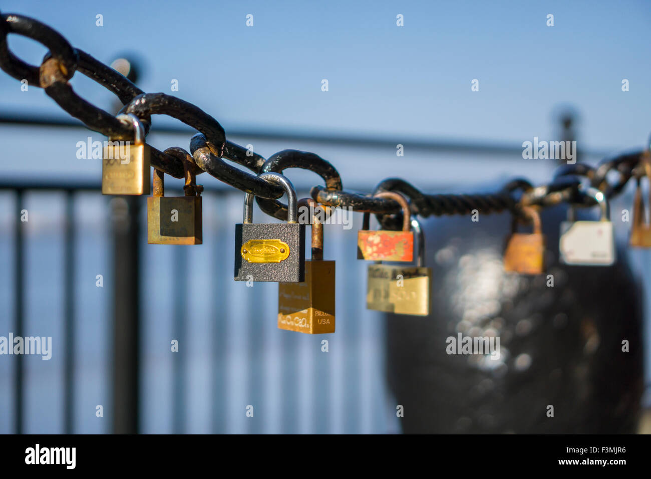 Padlocks chain hi-res stock photography and images - Alamy