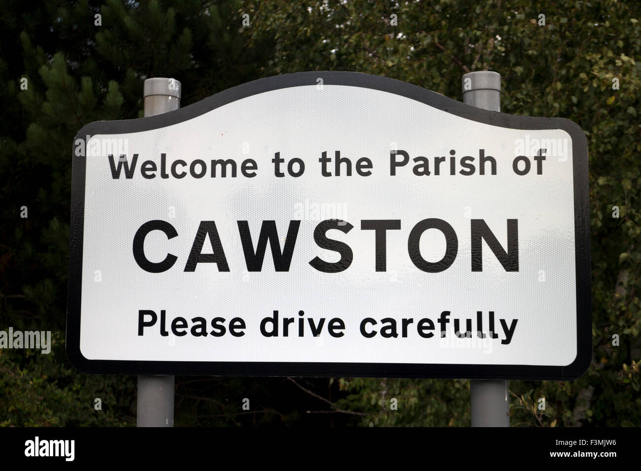 Cawston village sign, Warwickshire, England, UK Stock Photo - Alamy