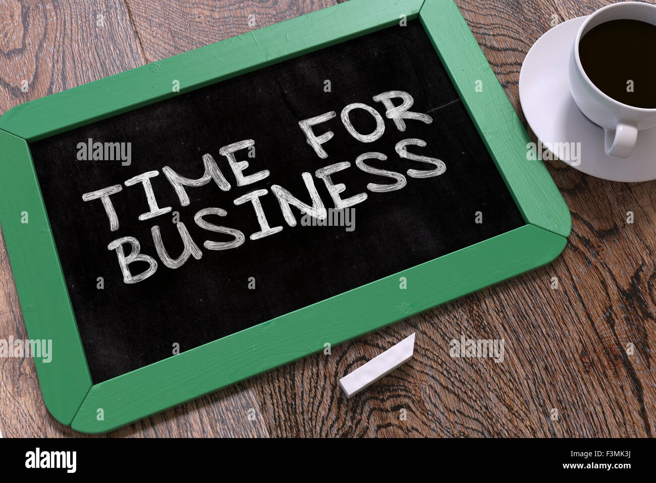 Time for Business Handwritten on Chalkboard Stock Photo - Alamy