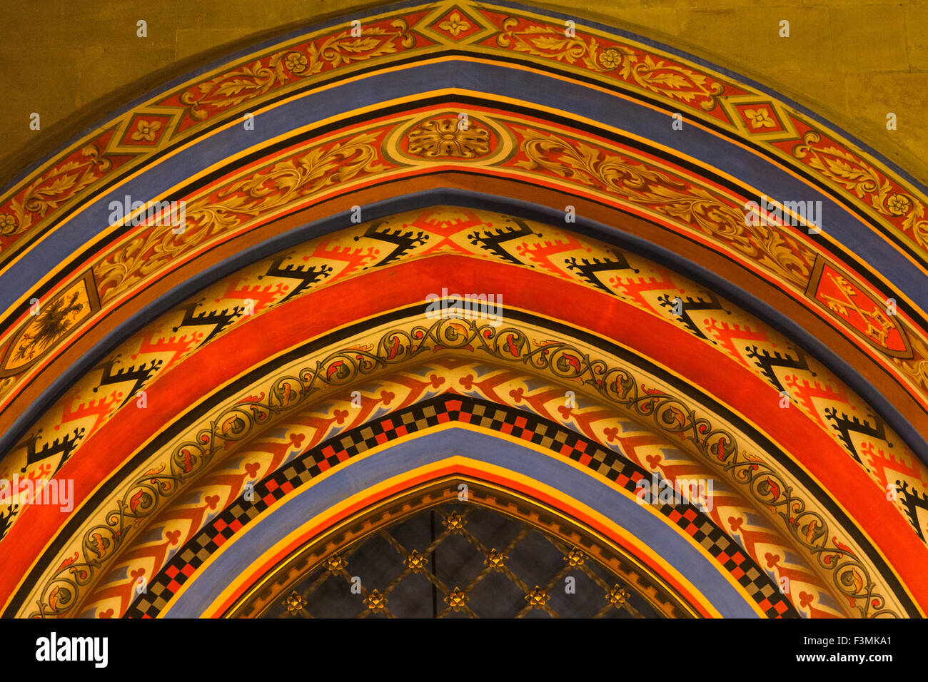 Ceiling detail of a side chapel in Saint Peter's Cathedral, Geneva ...