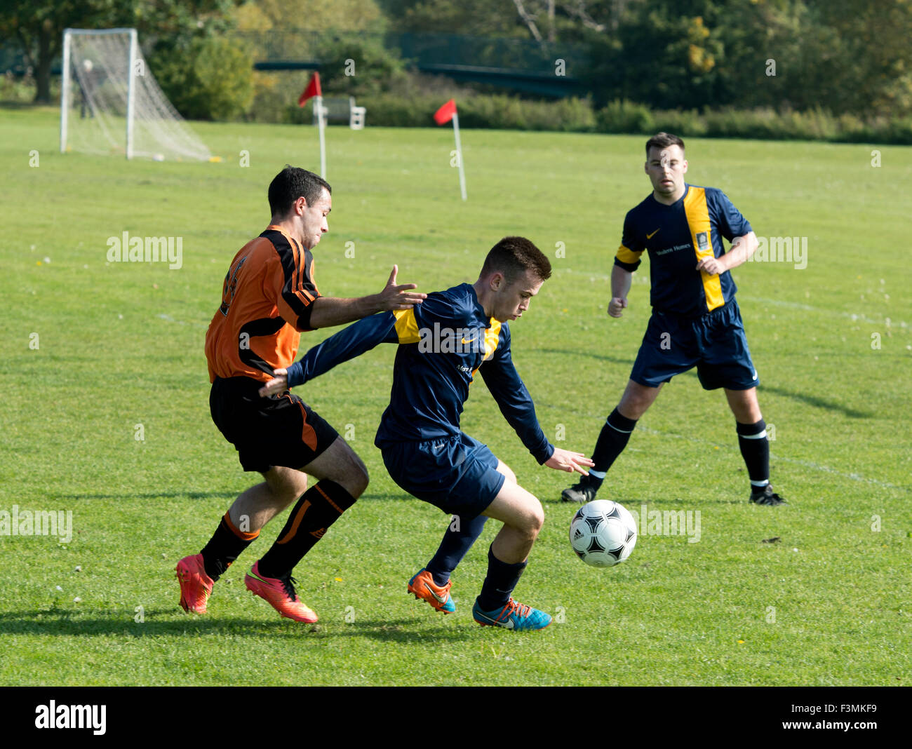 Football park playing uk men hi-res stock photography and images - Alamy