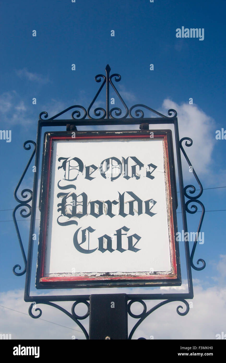 Ye olde worlde cafe sign hi-res stock photography and images - Alamy