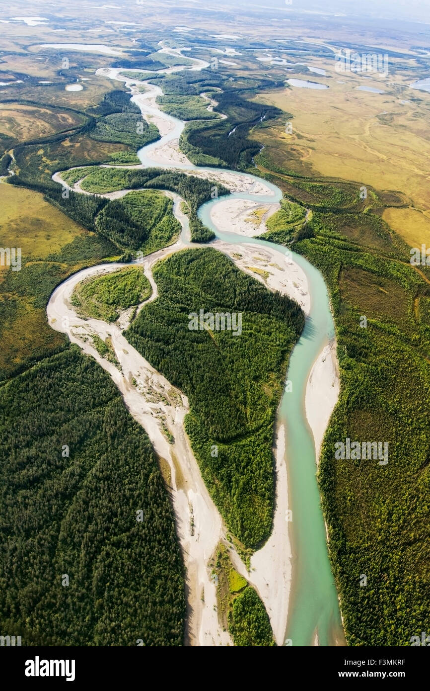 Alaska,Aerial View,Arctic Alaska Stock Photo - Alamy