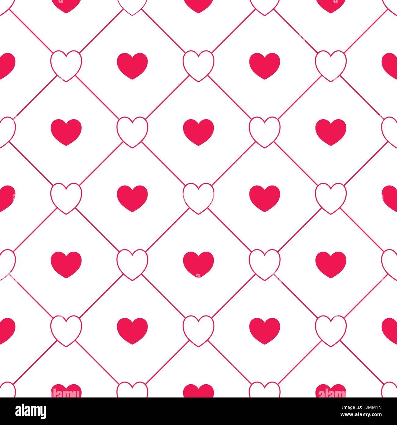 Seamless hearts pattern Stock Vector Image & Art - Alamy