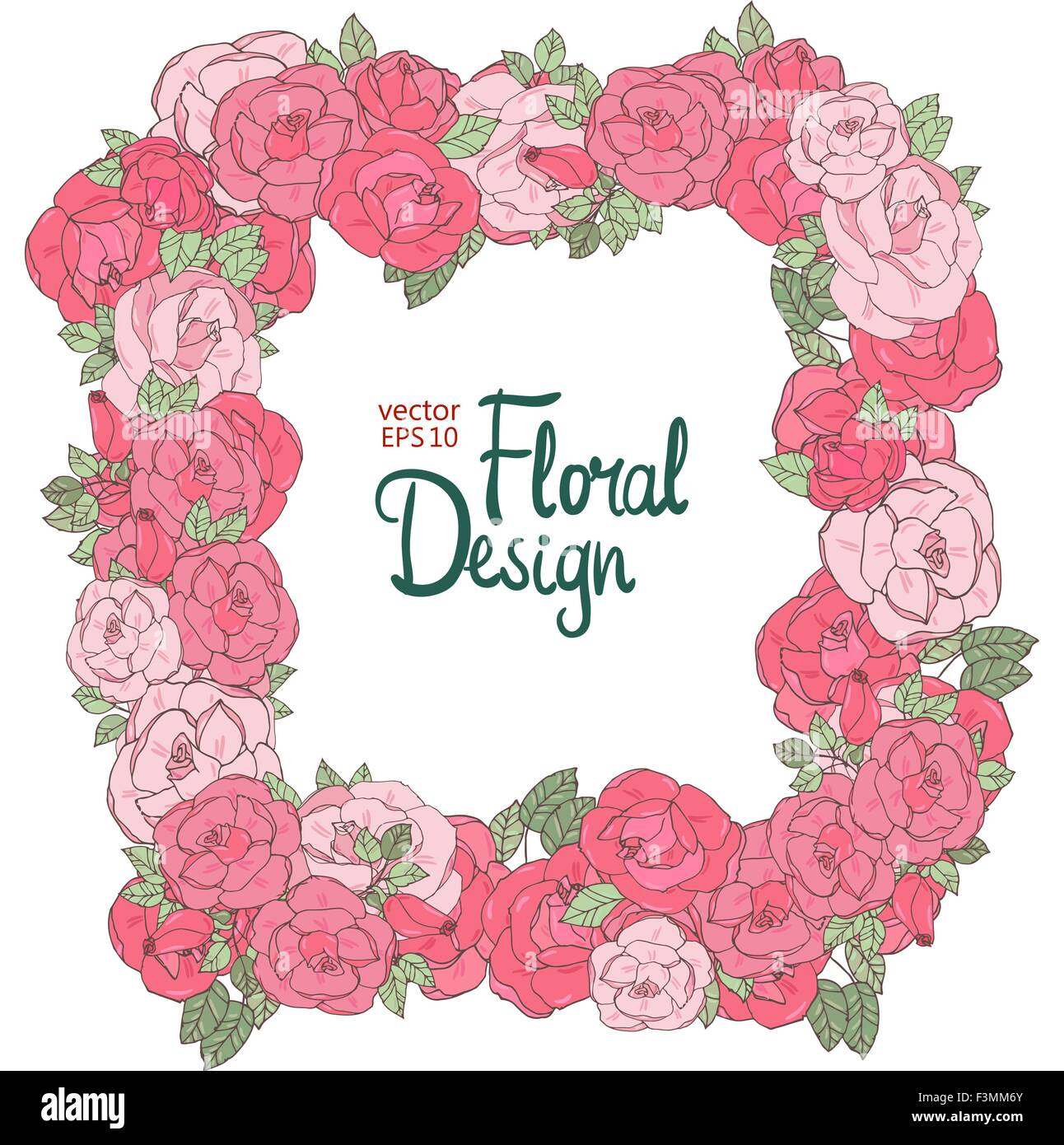 Vintage floral vector frame Stock Vector Image & Art - Alamy